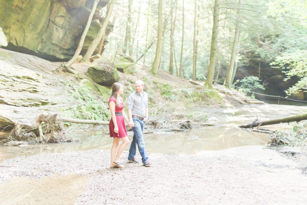Engagement at Hocking Hills - Becky & Chris - Stephanie Kase