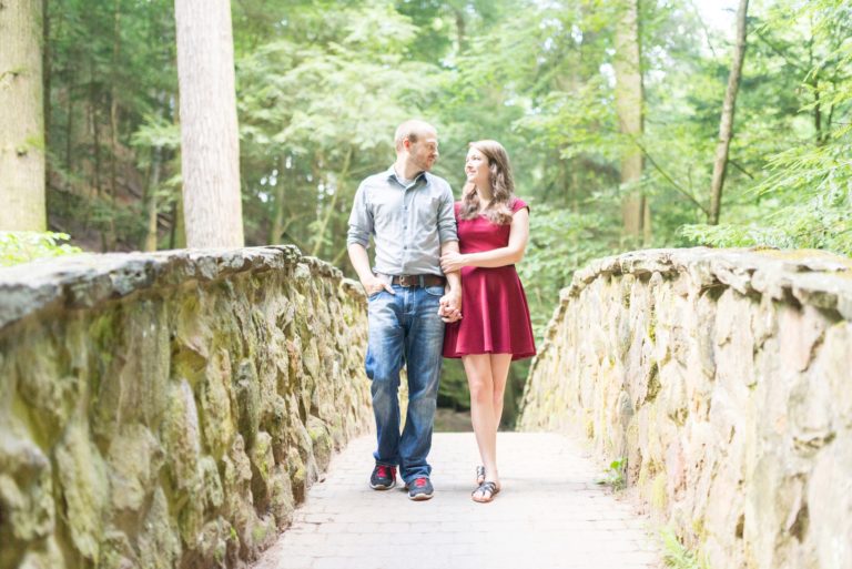 Engagement at Hocking Hills - Becky & Chris - Stephanie Kase