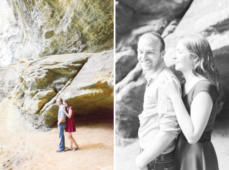 Engagement at Hocking Hills - Becky & Chris - Stephanie Kase