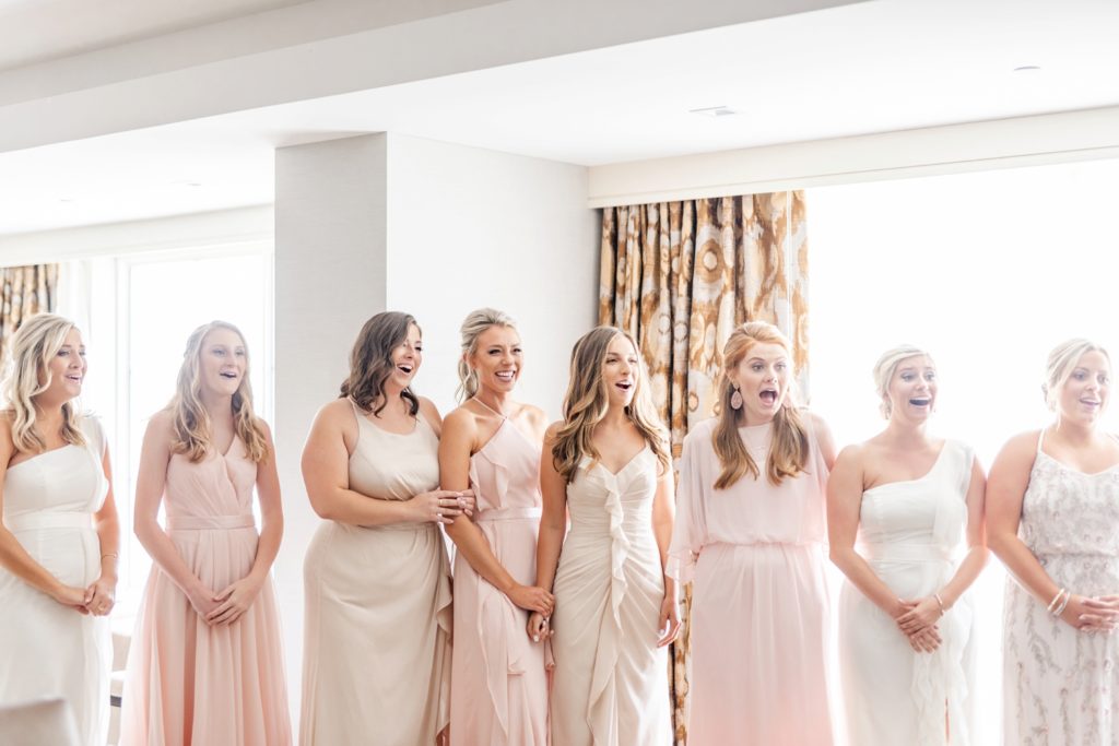 Hilton Columbus at Easton Wedding in Ohio | Blush & Gold Ballroom Venue