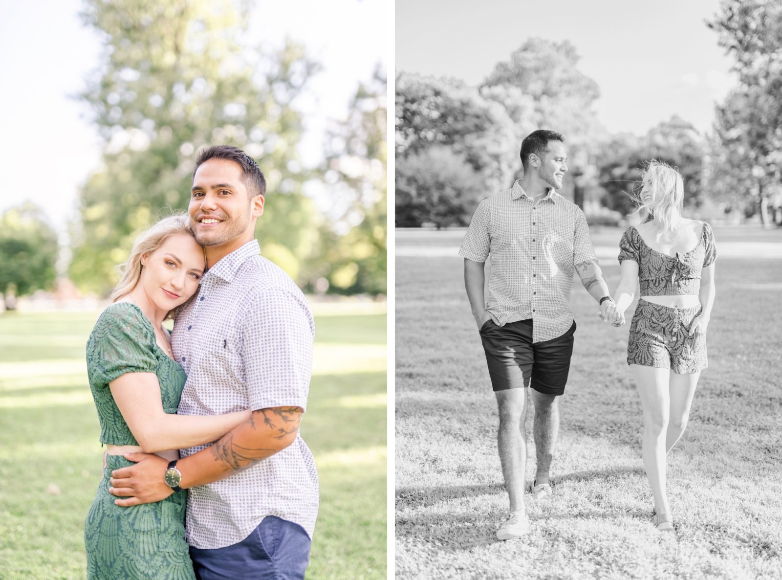 Engagement Photos in the Short North at Goodale Park in Columbus, Ohio