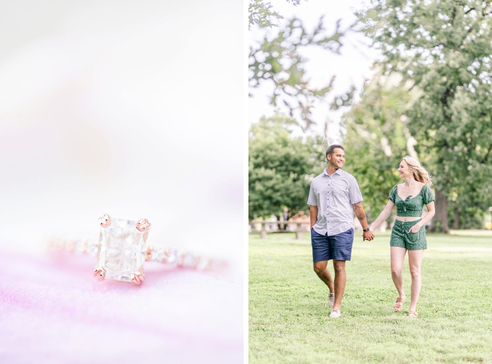 Engagement Photos in the Short North at Goodale Park in Columbus, Ohio