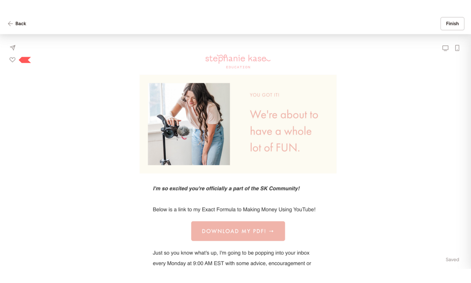 5 Steps to Set Up a Freebie in Flodesk - Stephanie Kase